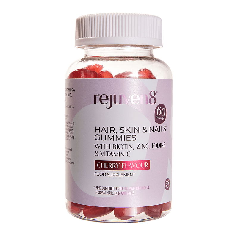 Rejuven8 Hair, Skin & Nails Cherry Flavour Gummies - 60 Gummies